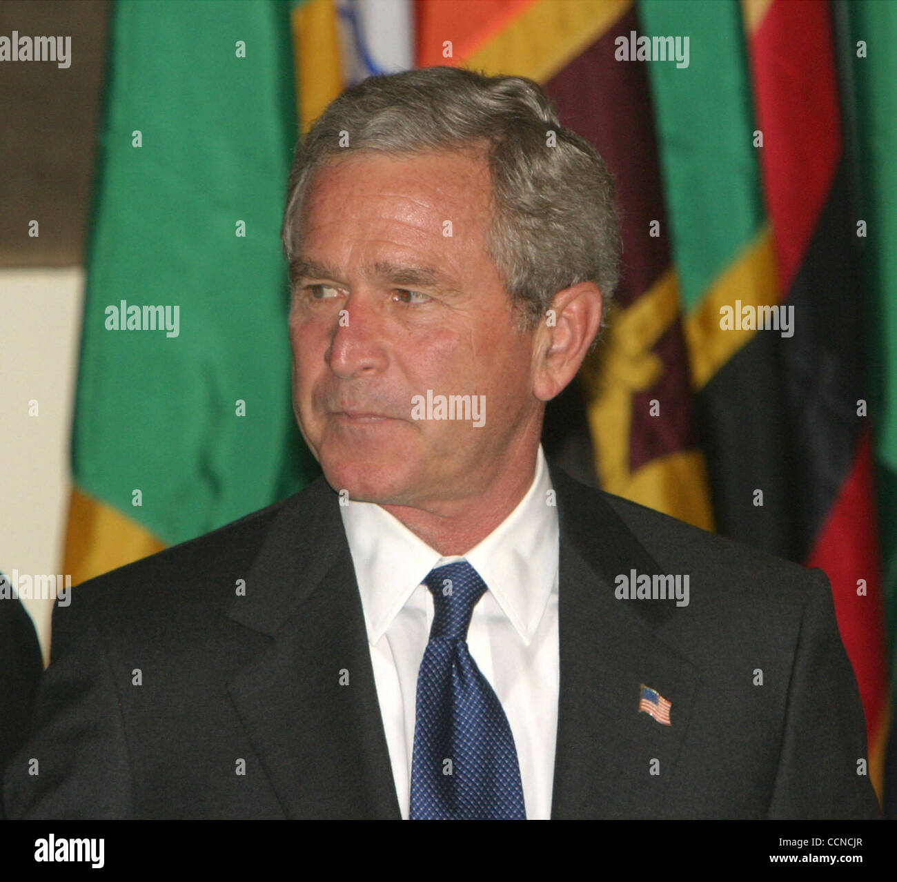 Sep 21, 2004; New York, NY, USA; President GEORGE W. BUSH at the ...