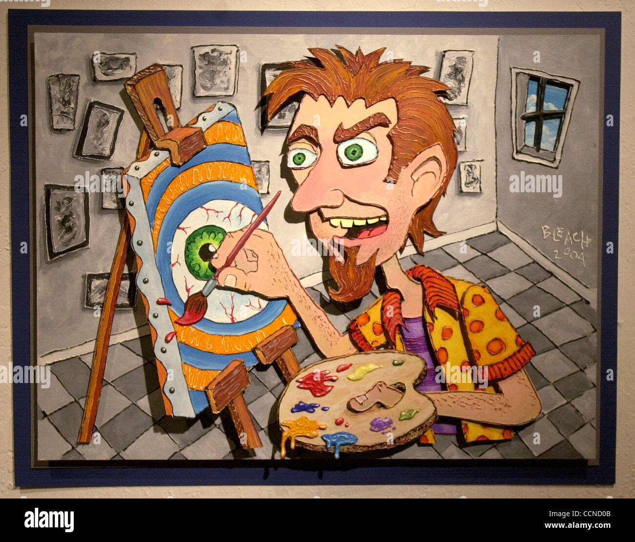 This piece by Los Medanos faculty member Bill Leach is titled "Bleach's ...