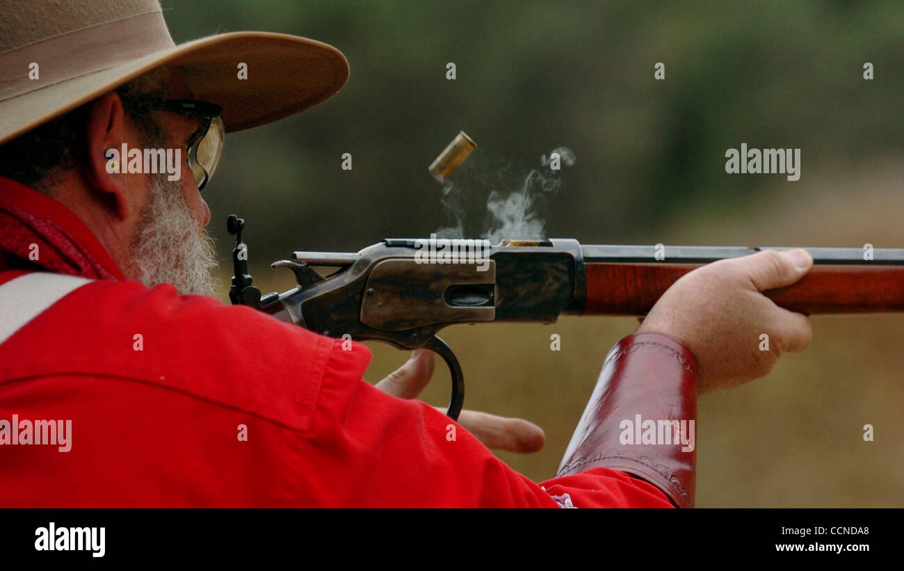 In the style of the old west, "Old Curly" or Bruce Fritzinger (cq) of ...