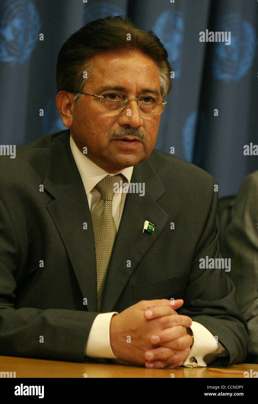 Sep 23, 2004; New York, NY, USA; President of Pakistan PERVEZ MUSHARRAF ...
