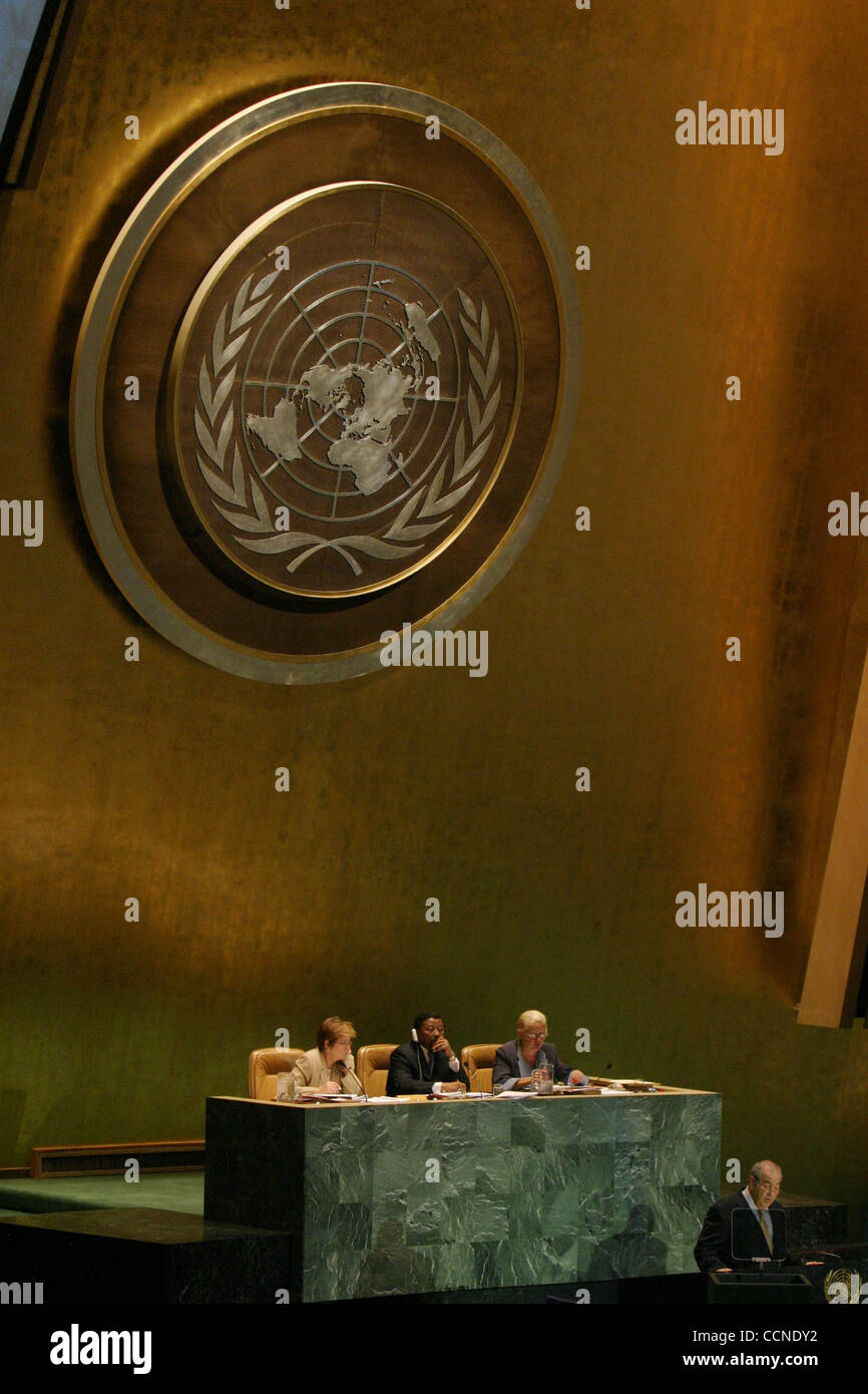 Sep 24, 2004; New York, NY, USA; Prime Minister of Iraq Dr. AYAD ALLAWI ...