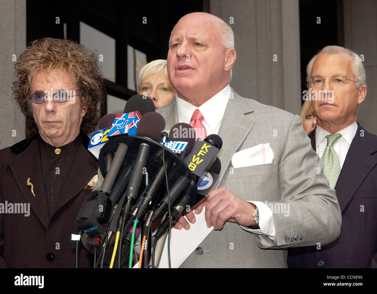 September 27, 2004; Los Angeles, CA, USA; From left, record producer ...