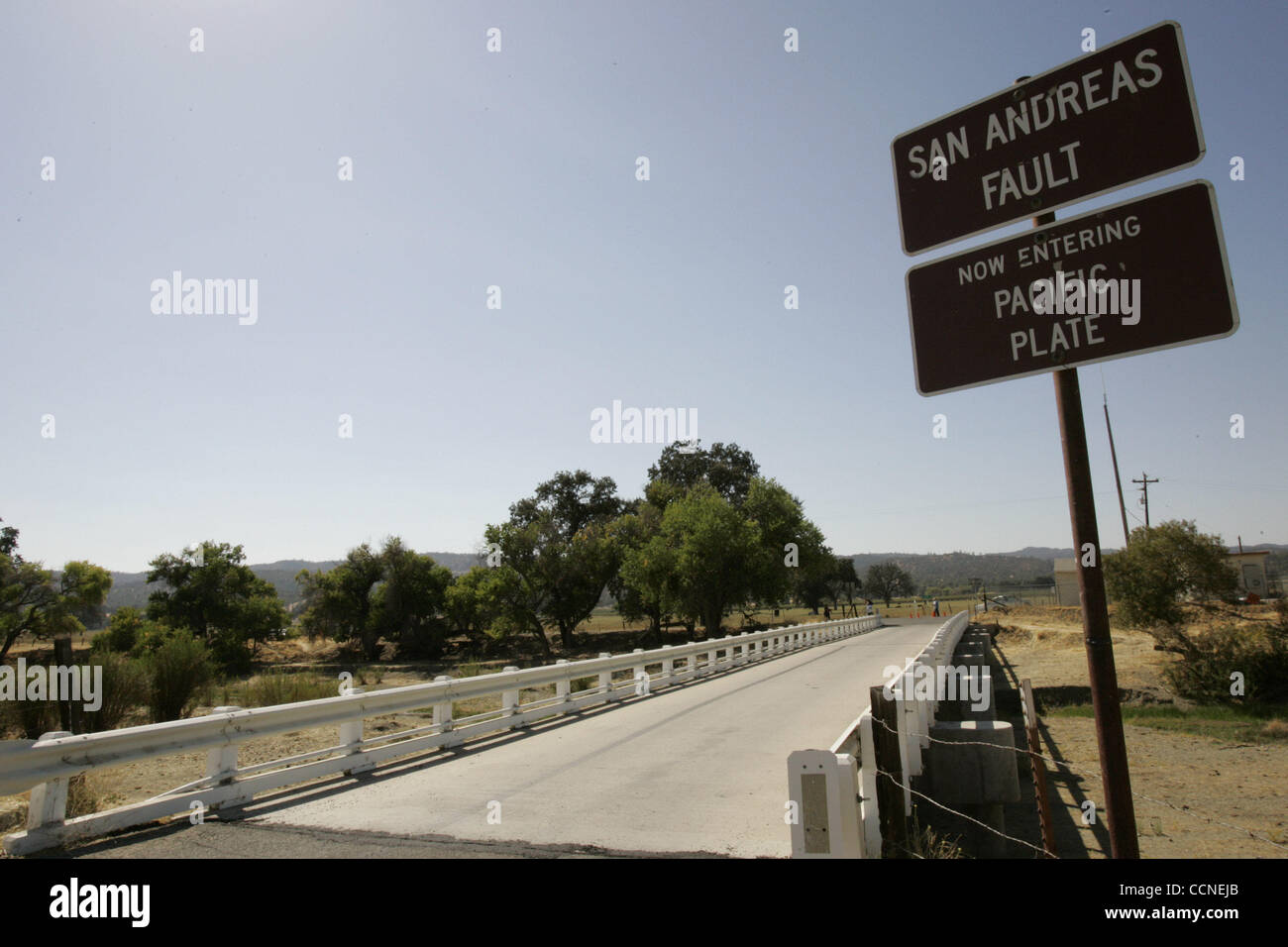 Parkfield, population 18, sits on top of the San Andreas Fault near ...