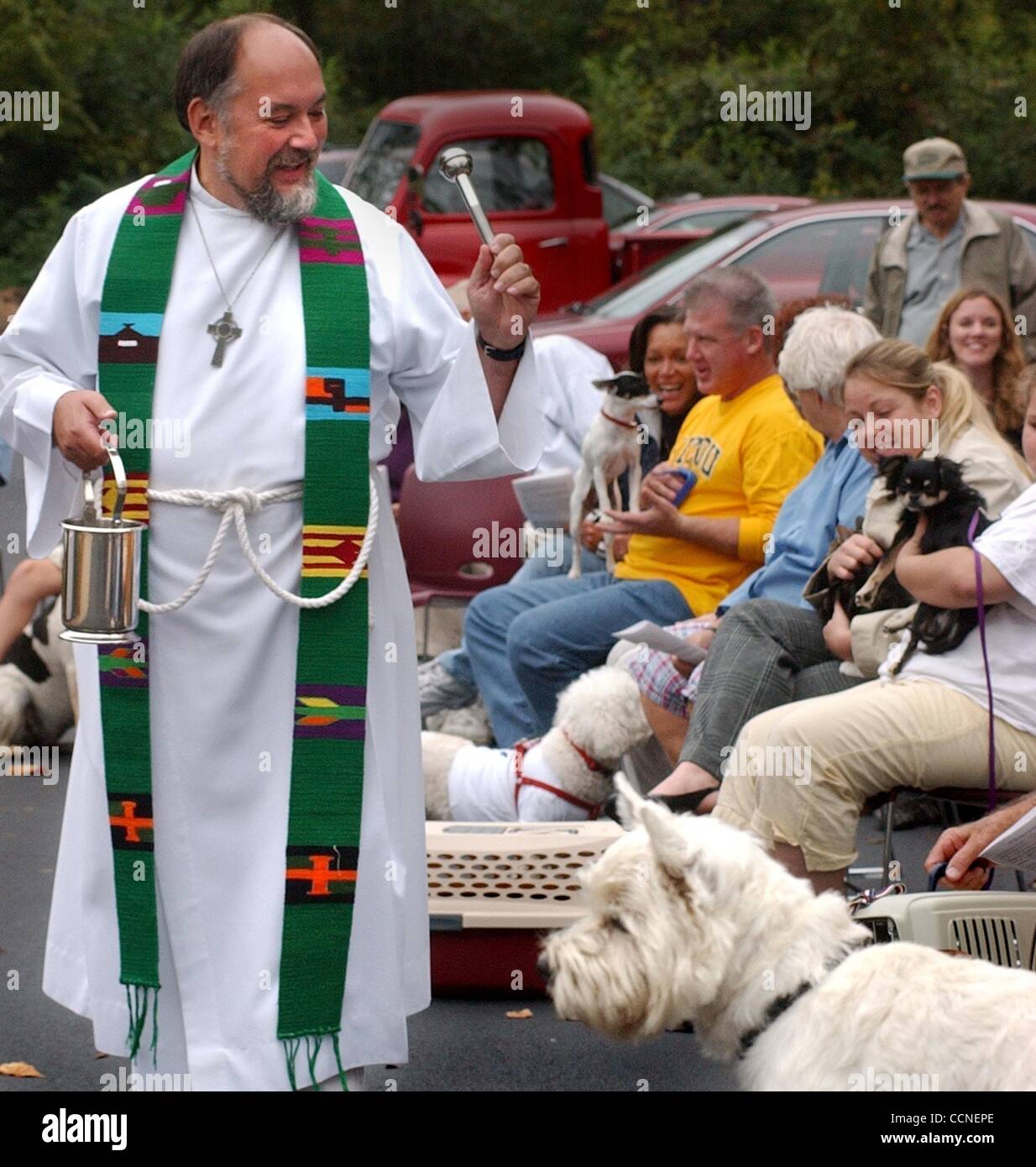 Oct 02, 2004 - Finneytown, Ohio, USA - Father DAVID BAILEY blesses ...