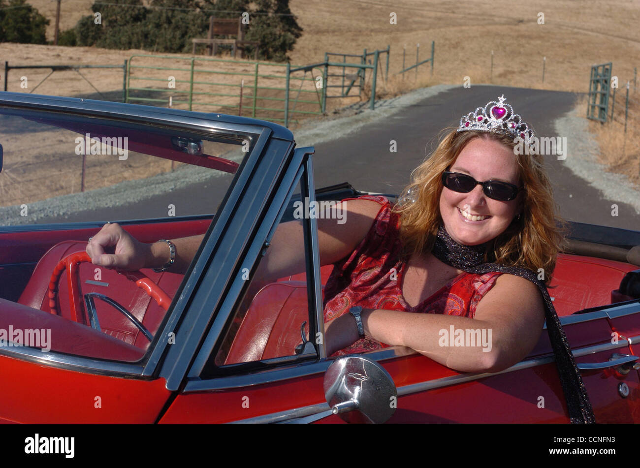 The latest queen of the road Kelli Phillips out for a spin in a 1963 ...