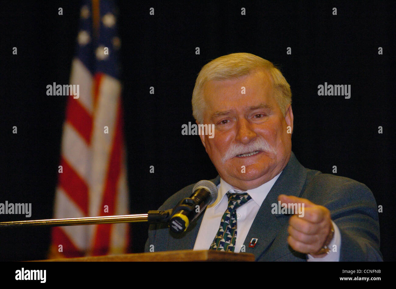 Lech Walesa, the former president of Poland and 1983 Nobel Peace Prize ...