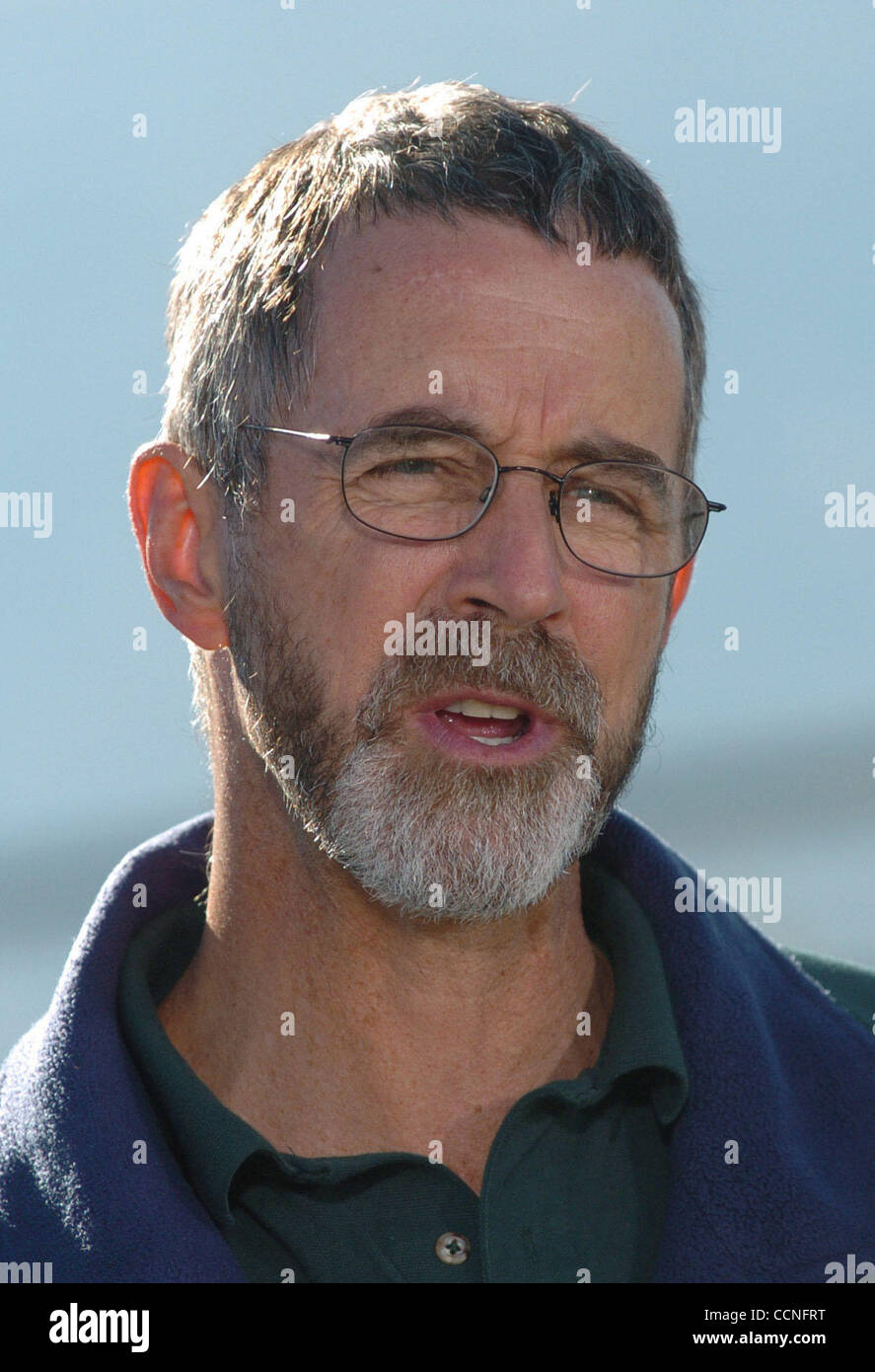 Geologist Tom Pierson of the U.S.G.S. explains Saturday Oct. 2, 2004 ...