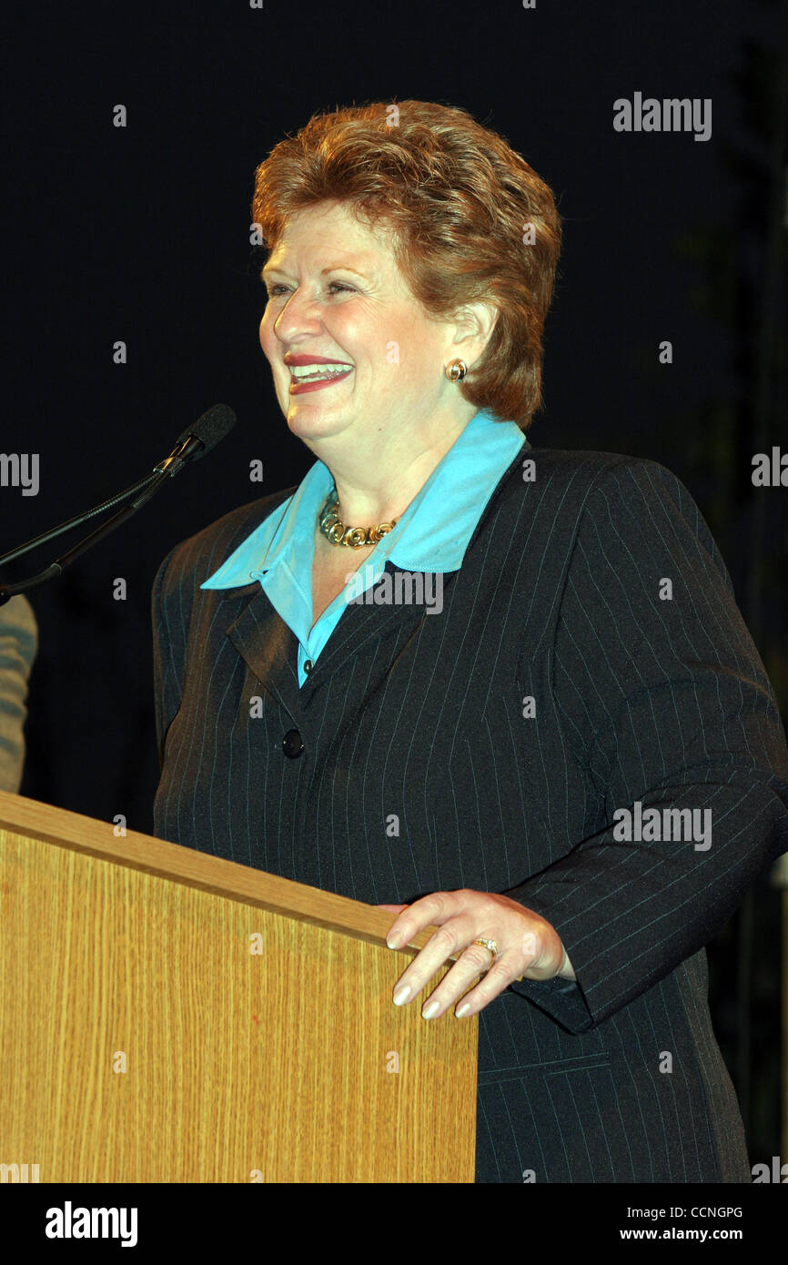 Oct 15, 2004; Santa Monica, CA, USA; Michigan Senator DEBBIE STABENOW ...