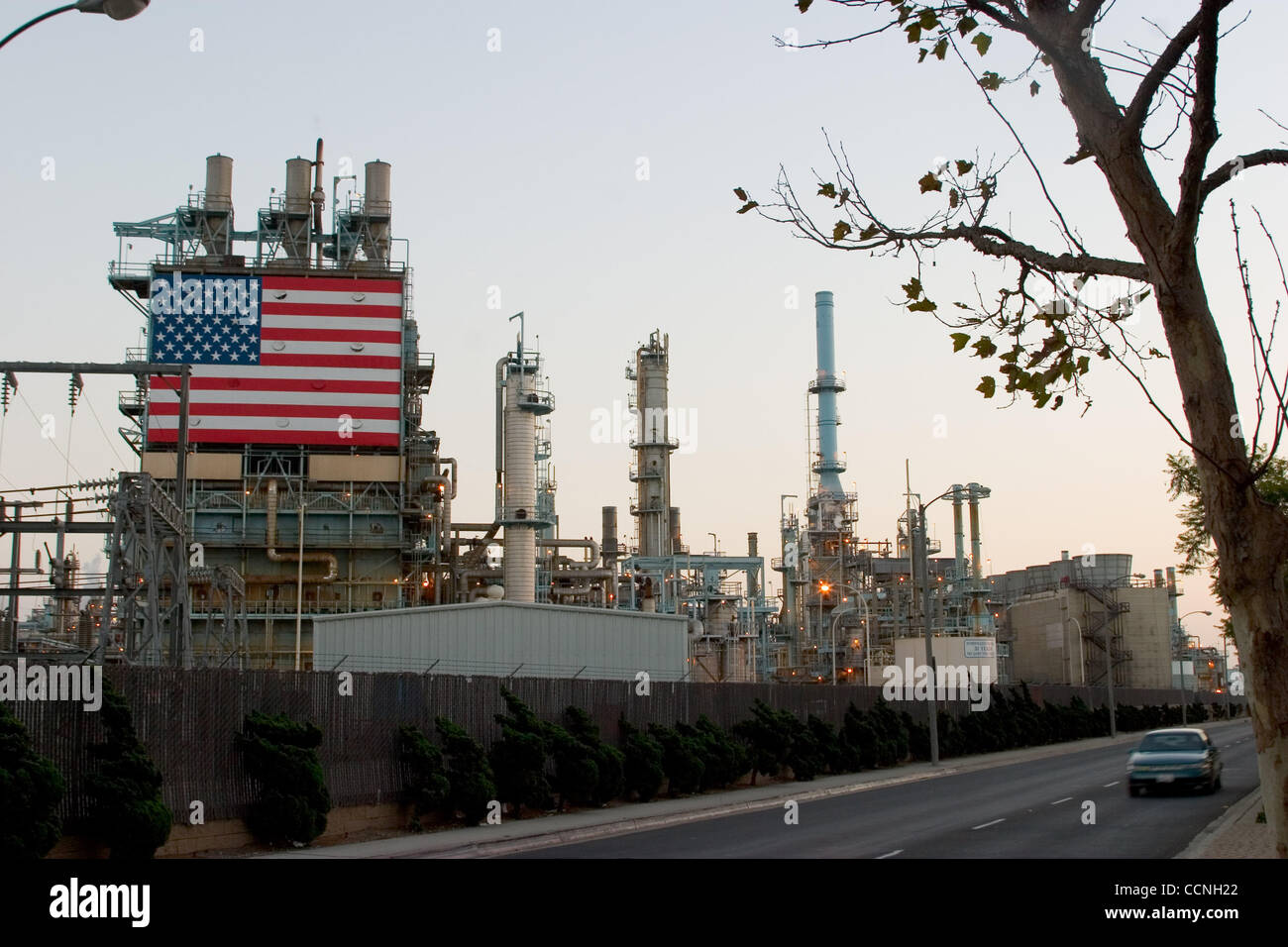 Oct 18, 2004; Long Beach, CA, USA; The Conoco philips Oil Refinery at ...