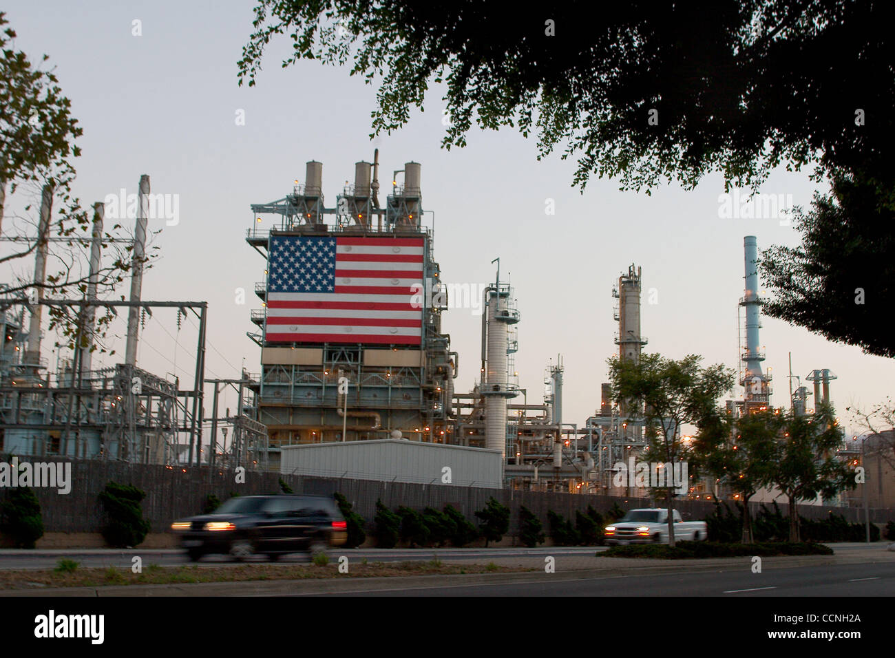 Oct 18, 2004; Long Beach, CA, USA; The Conoco philips Oil Refinery at ...