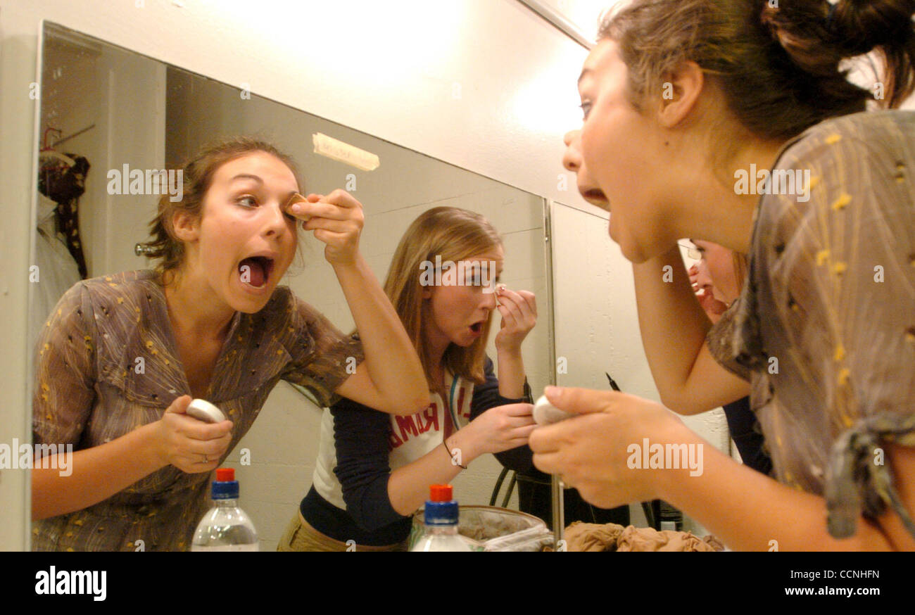 1843--Kristen Vellinger, 14, foreground, and Ashley Burke, 16 ...