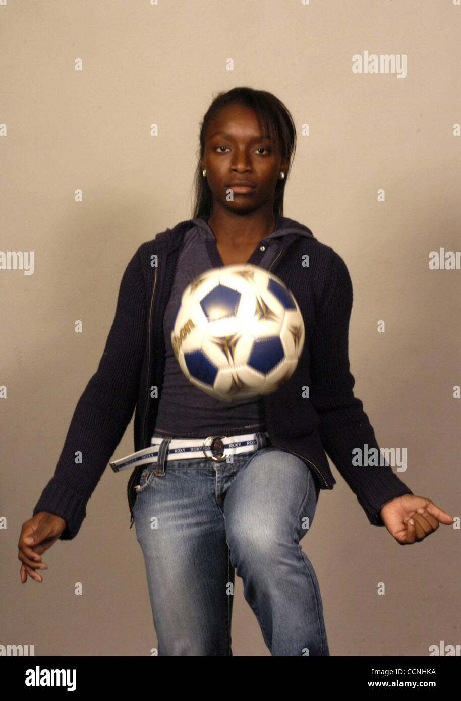 Nkechi Kanu (cq), Foothill High School soccer player, photographed for ...