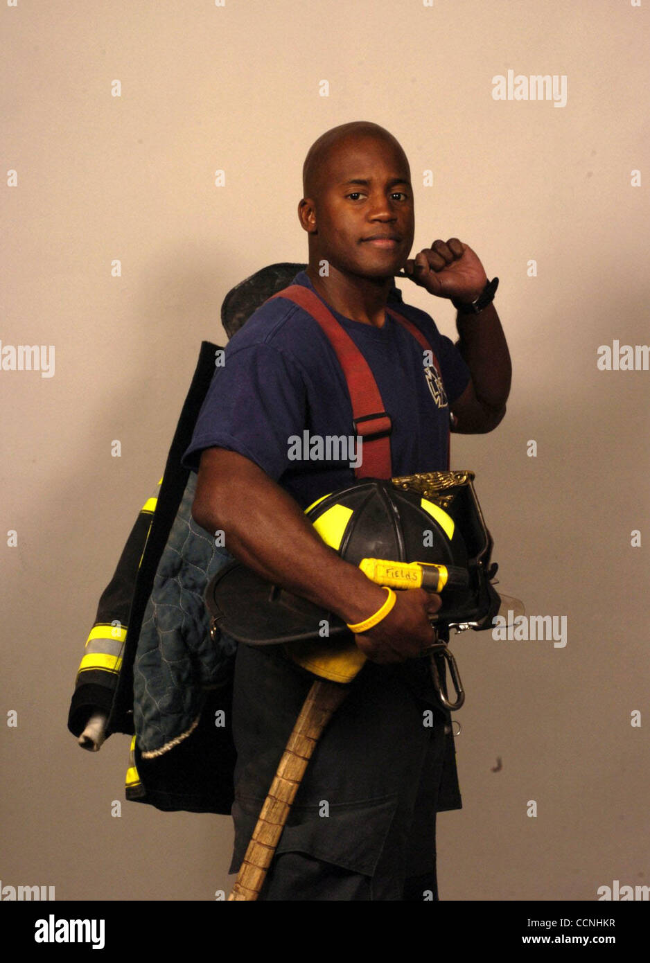 Joe Fields (cq), fire fighter, photographed for 24 hours in Pleasanton ...
