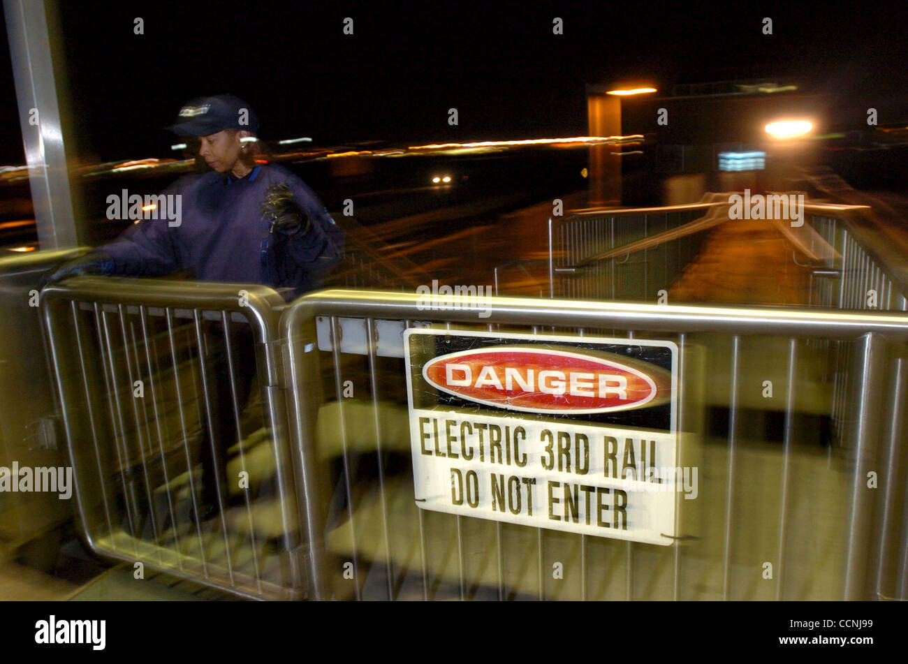 4:14 AM BART train operator Diane Thomas-Woo enters the Pleasanton ...