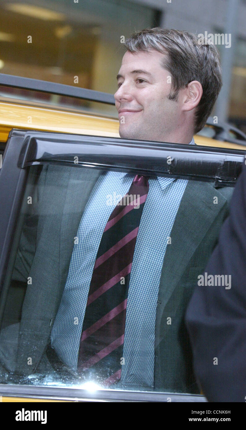 Oct 29, 2004; New York, NY, USA; Actor MATTHEW BRODERICK at the ...