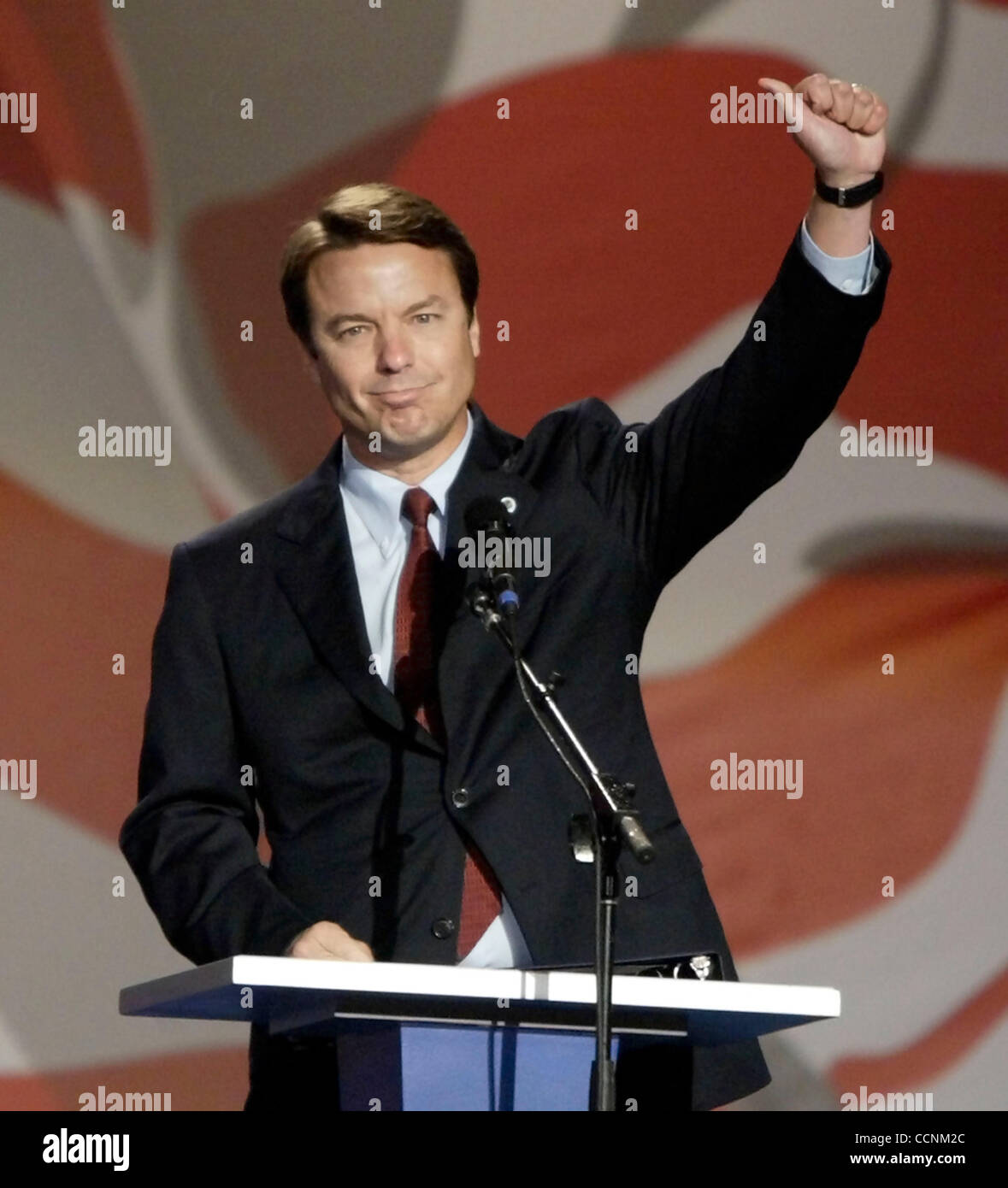 Nov 3, 2004; Boston, MA, USA; Democratic vice presidential candidate ...
