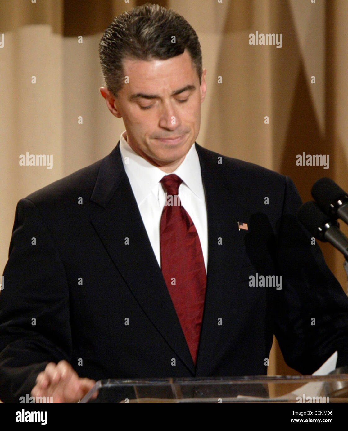 Nov 8, 2004; Trenton, NJ, USA; New Jersey Governor JAMES E. MCGREEVEY ...