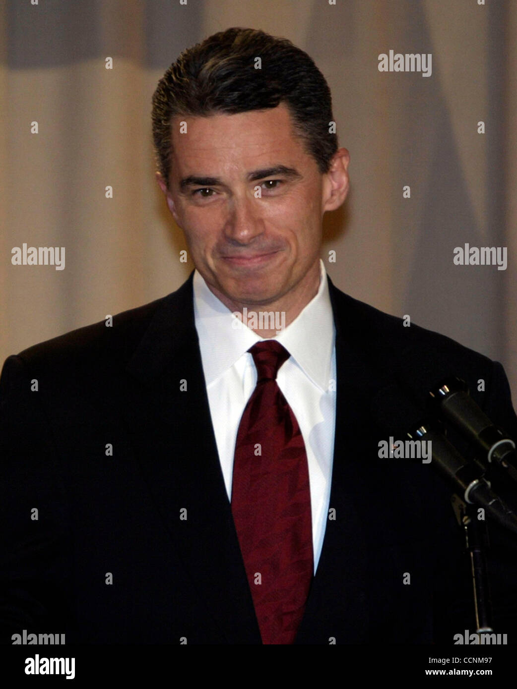 Nov 8, 2004; Trenton, NJ, USA; New Jersey Governor JAMES E. MCGREEVEY ...