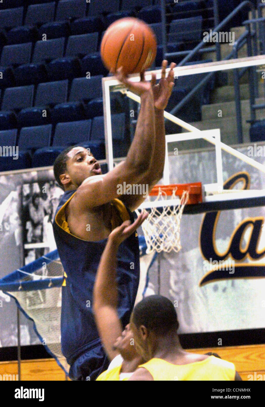 Cal Berkeley guard/forward Marquise Kately (cq) shoots during practice ...