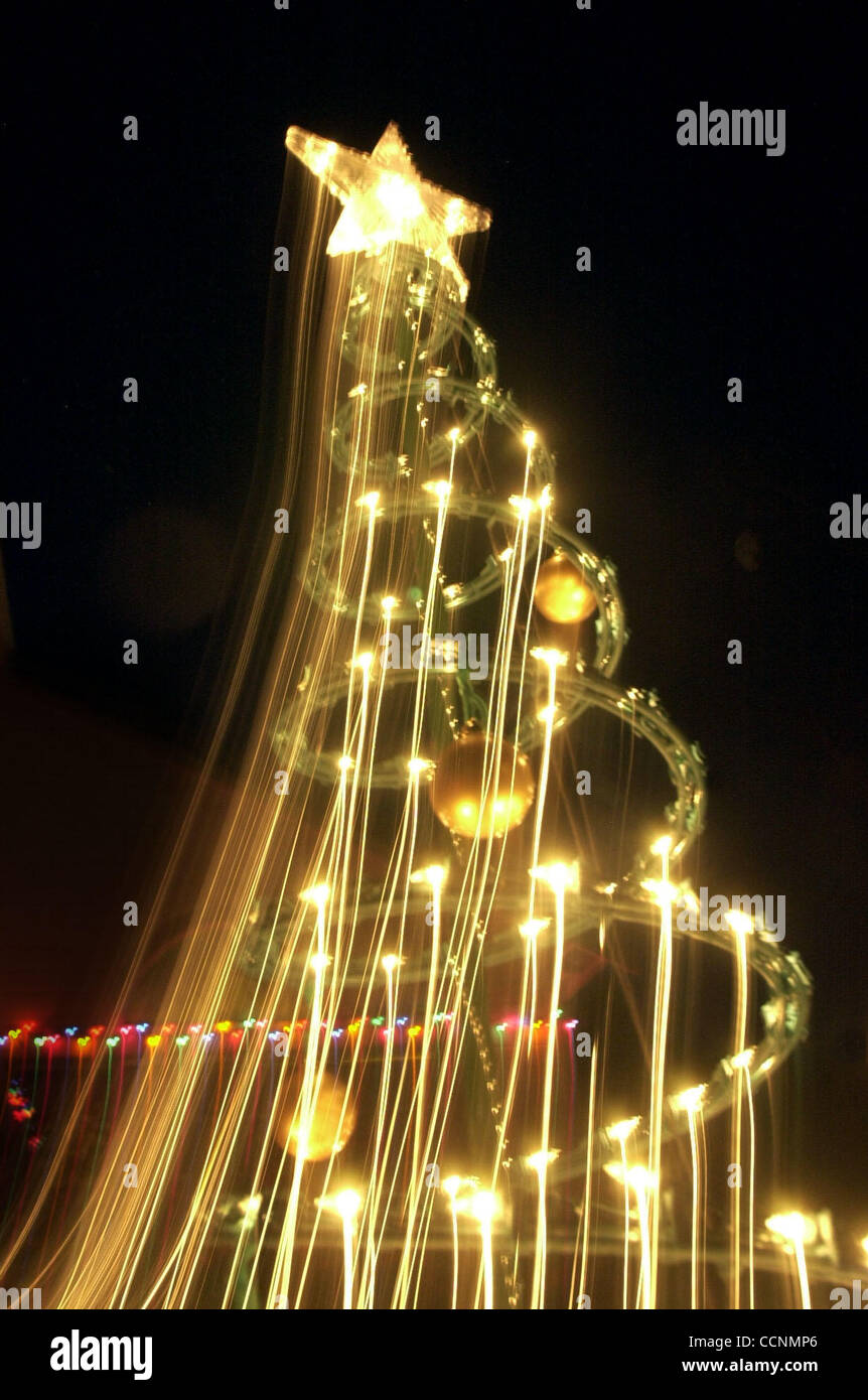 This electronic Christmas tree on the corner of Parkhill Ct. and ...