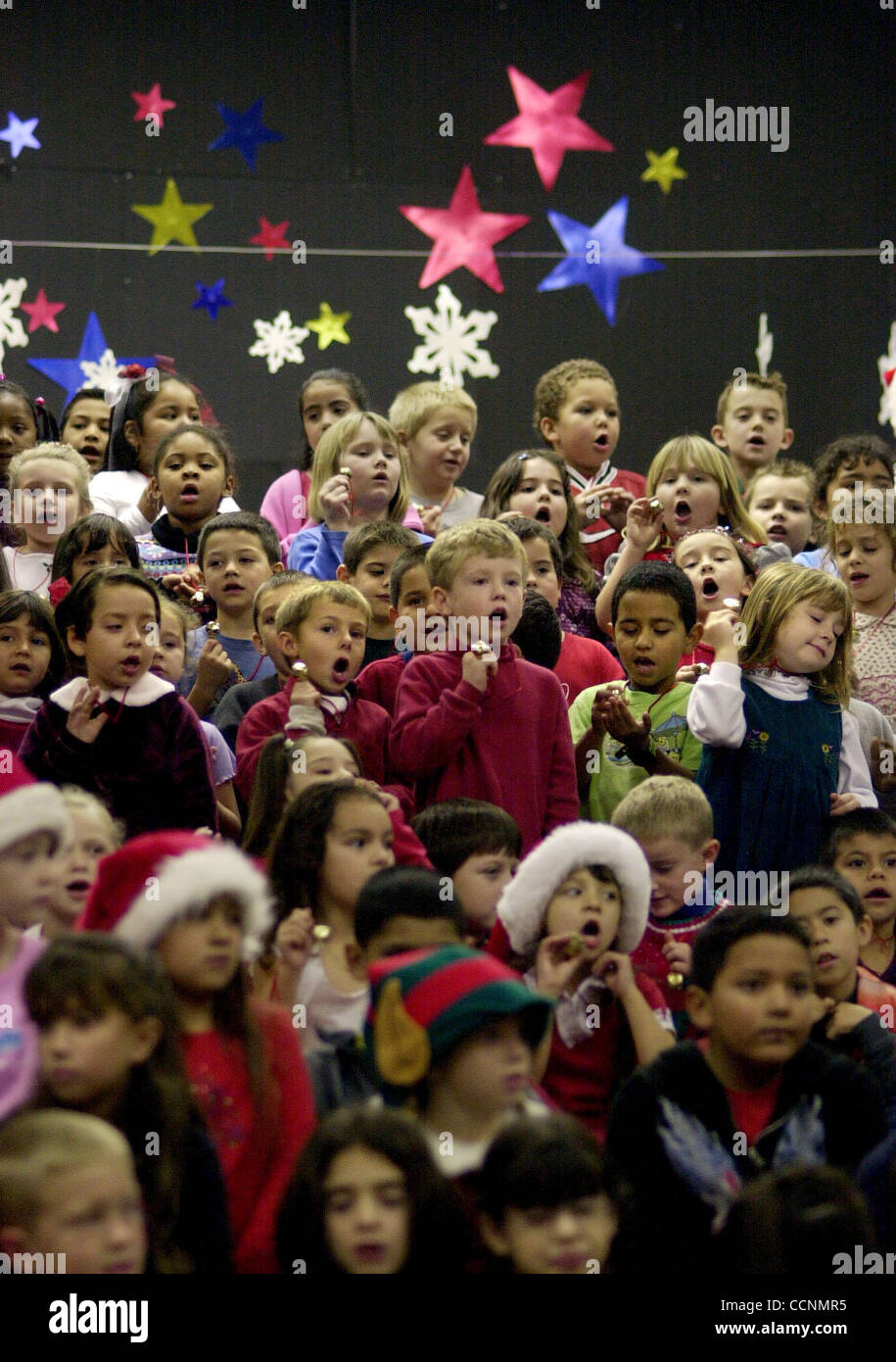 First and second graders sing at the Holiday Program at Oakley ...