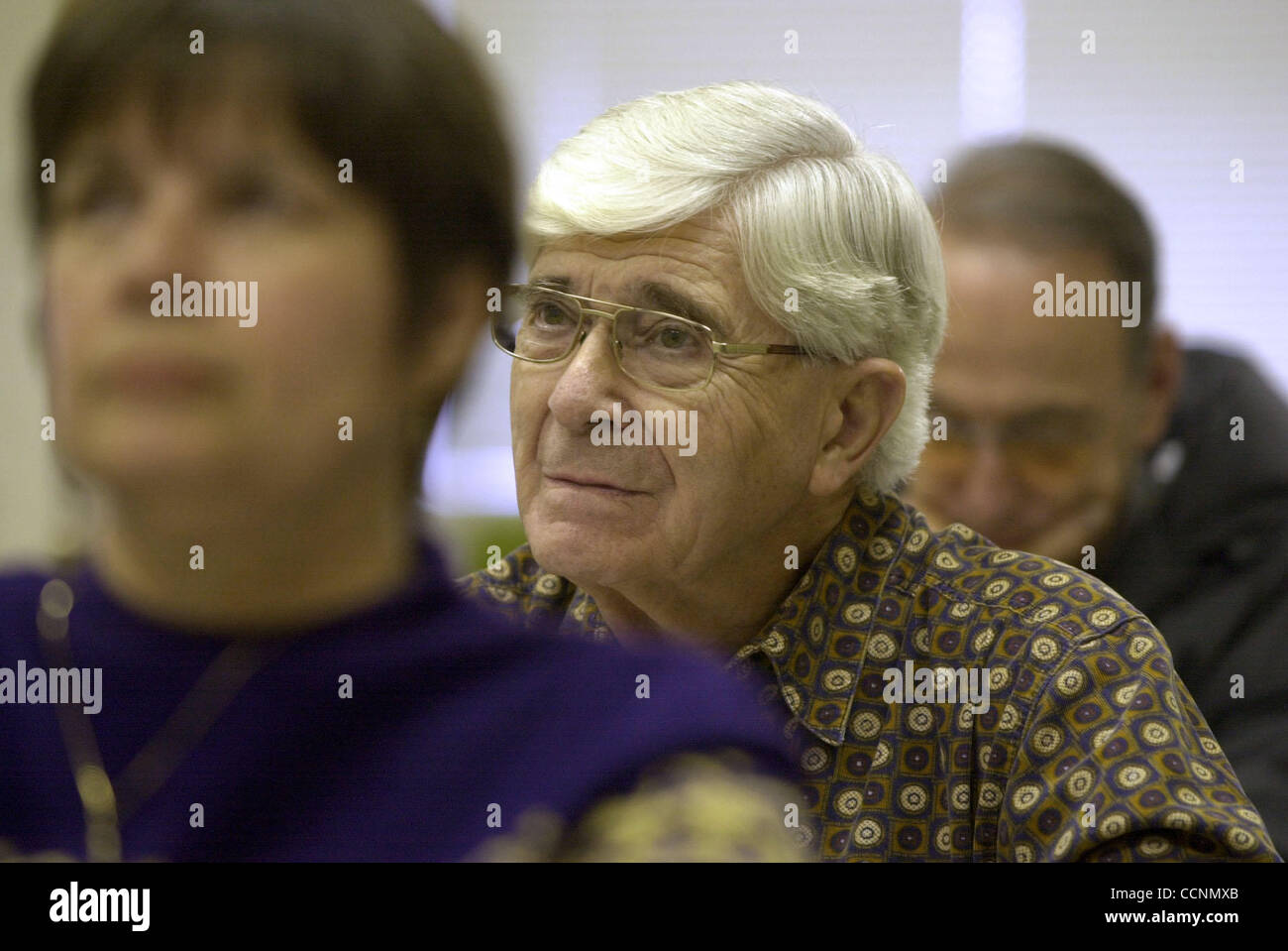 Gilbert F. Turner, 87, of Pacheco listens to instructor Bruce MacLeod ...