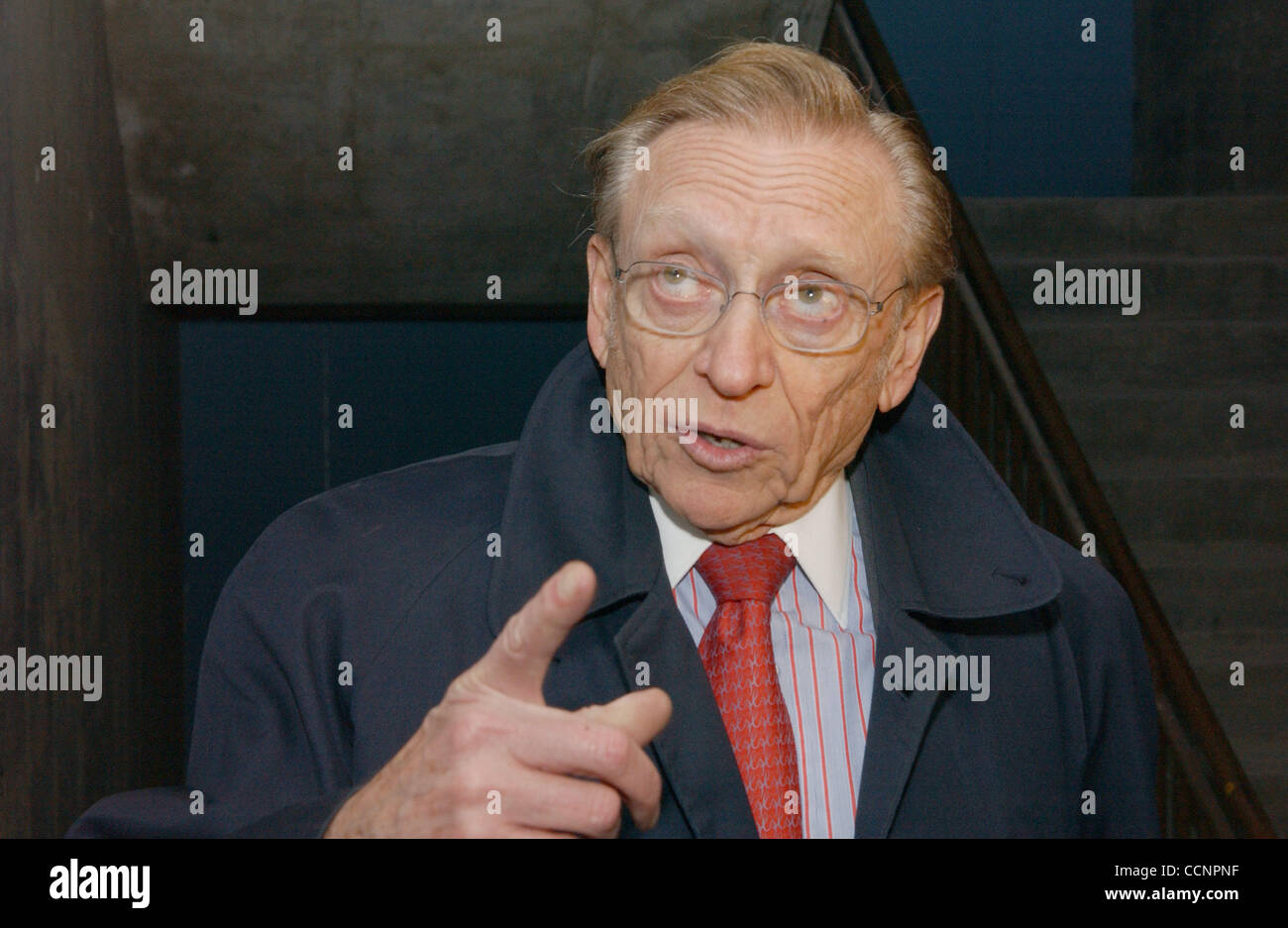 Nov 24, 2004; New York, NY, USA; Developer LARRY SILVERSTEIN hosted a ...