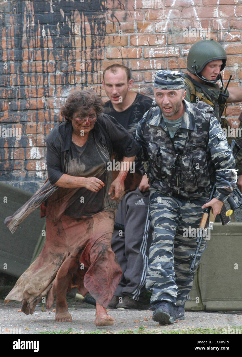 Five years on from the Beslan school siege ; pictured: soldiers Stock ...