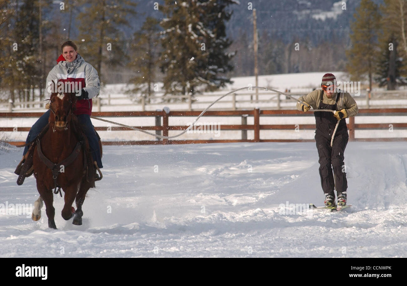 Feb 05, 2003 - Whitefish, Montana, U.S. - CRYSTAL AVERILL rides her ...