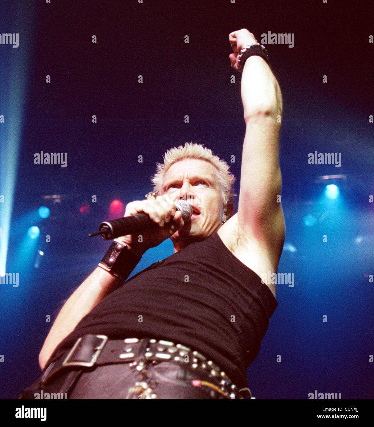 Sept 151, 2003; Raleigh, NC, USA; Singer Billy Idol performs live at ...