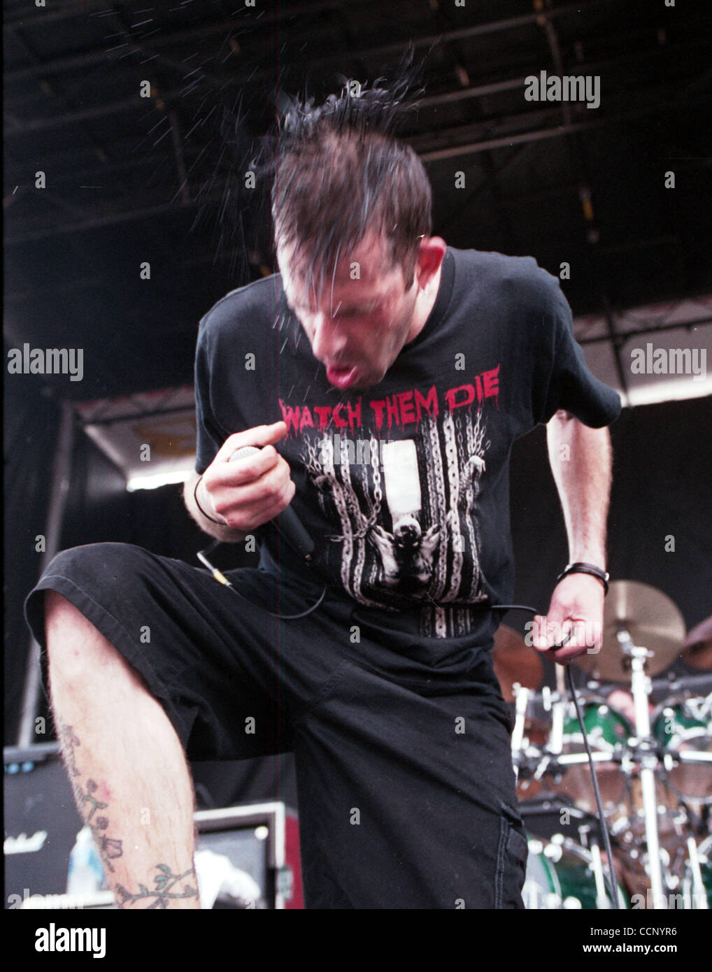 Aug 31, 2004; Raleigh, NC USA; Metal Band Lamb of God performs live as ...