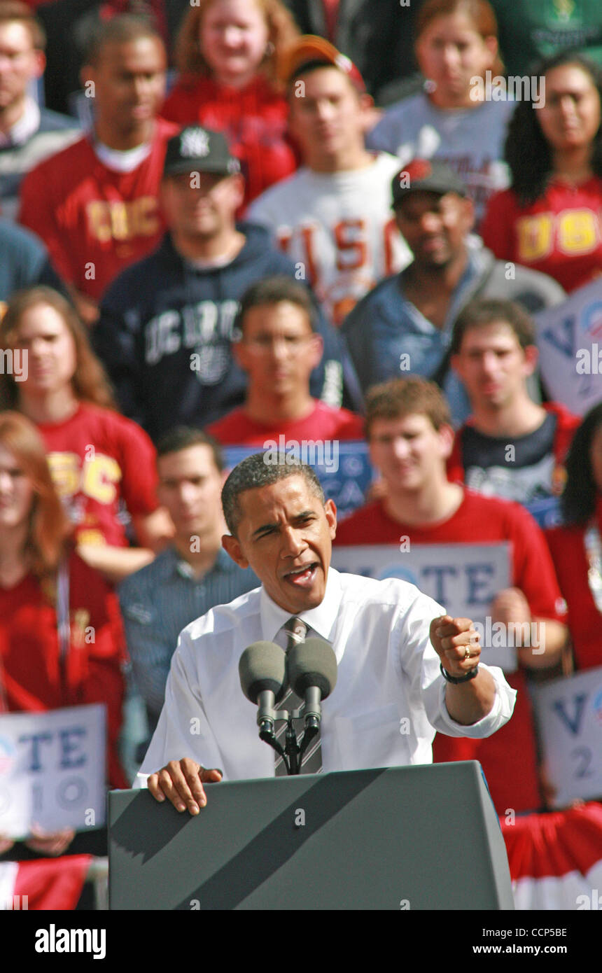 US President Barack Obama speaks at a Moving America Forward rally at ...
