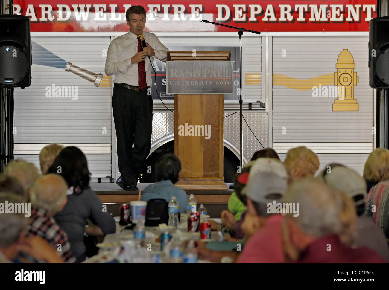 Tea Party Republican Senate nominee RAND PAUL speaks during a campaign ...