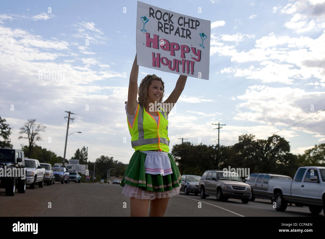 Sign twirlers hi-res stock photography and images - Alamy