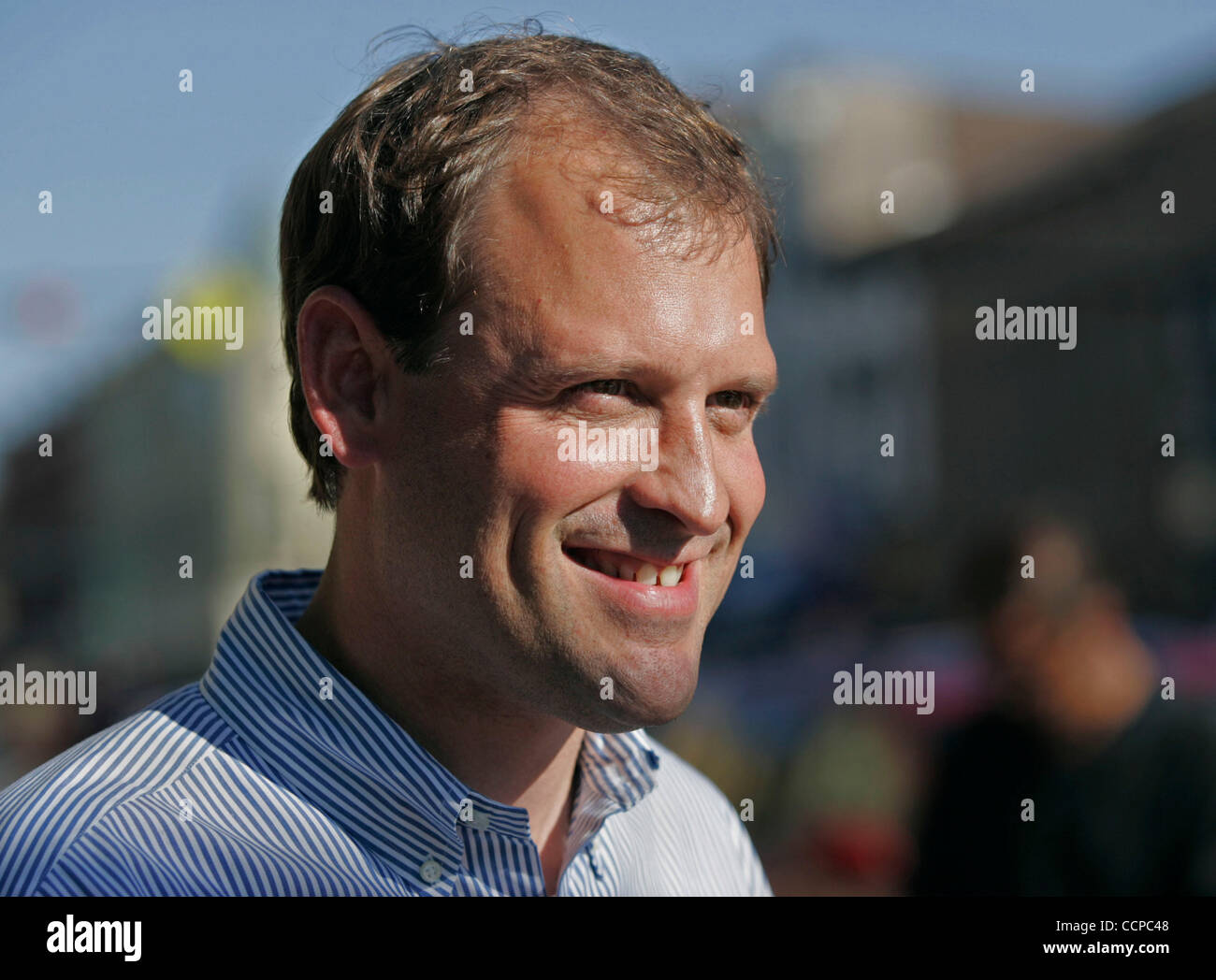 Sixth District congressional candidate ANDY BARR campaigns at a Tea ...