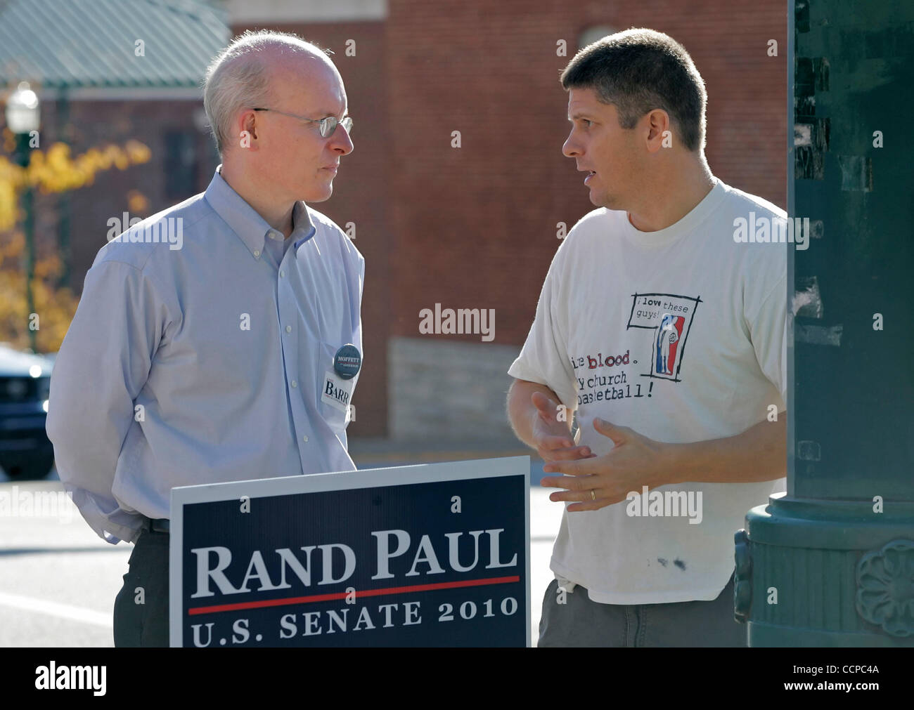 Former Rand Paul Republican Senate campaign manager DAVID ADAMS (left ...