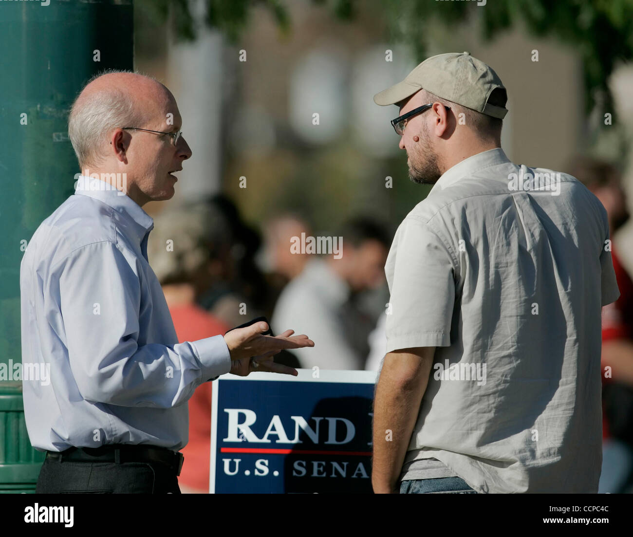 Former Rand Paul Republican Senate campaign manager DAVID ADAMS (left ...