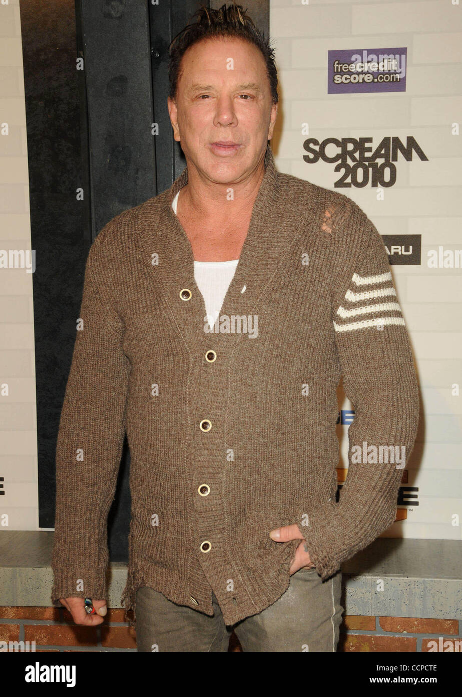 Oct. 16, 2010 - Los Angeles, California, U.S. - MICKEY ROURKE Attending ...