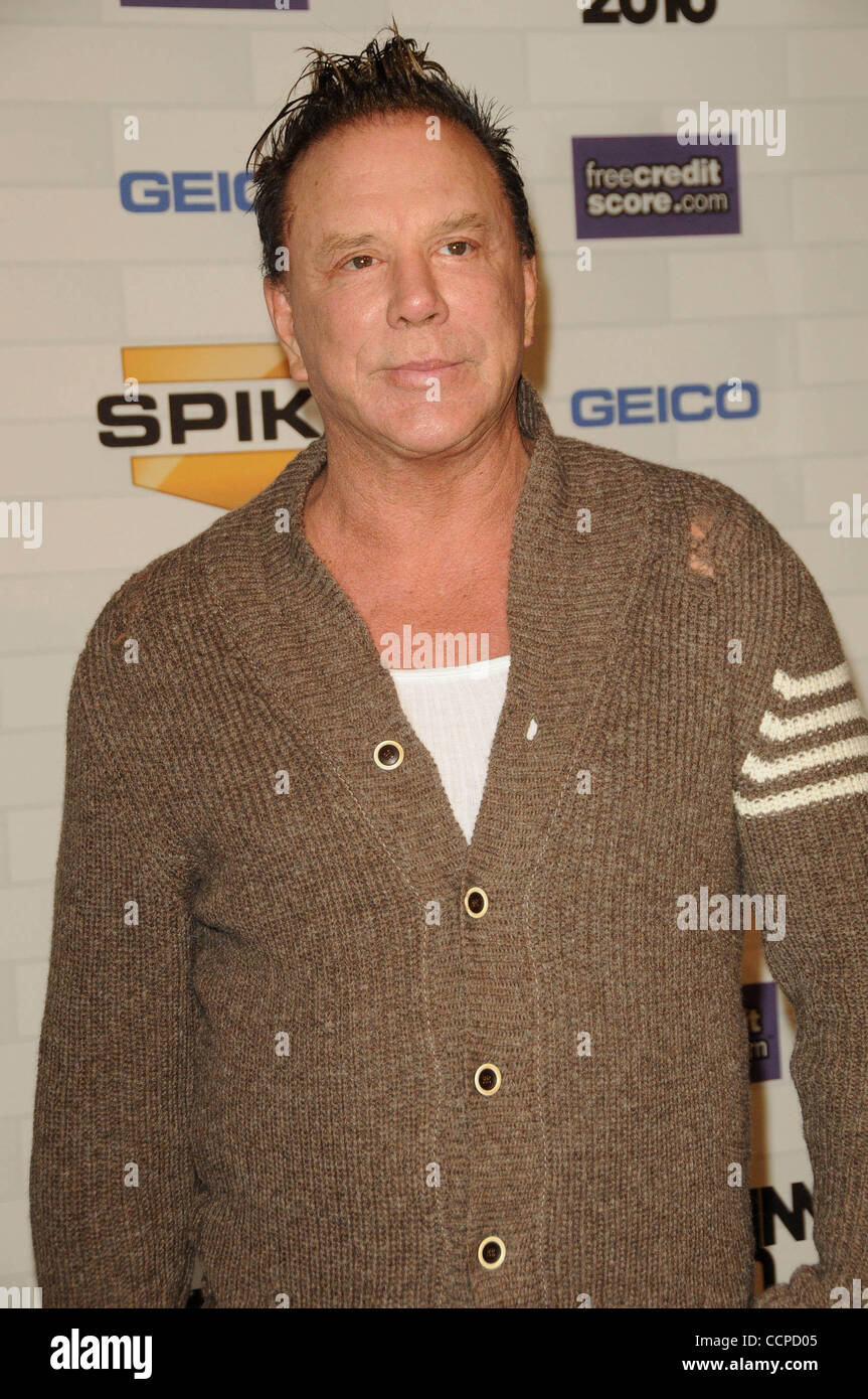 Oct. 16, 2010 - Los Angeles, California, U.S. - MICKEY ROURKE Attending ...