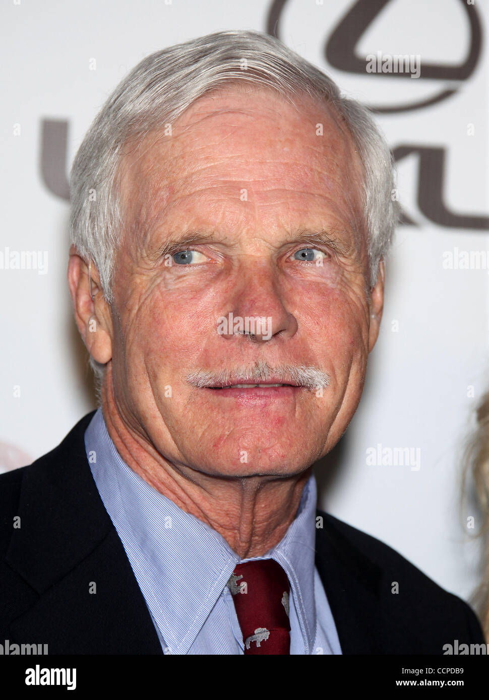 TED TURNER arrives for the Environmental Media Awards 2010 on the ...
