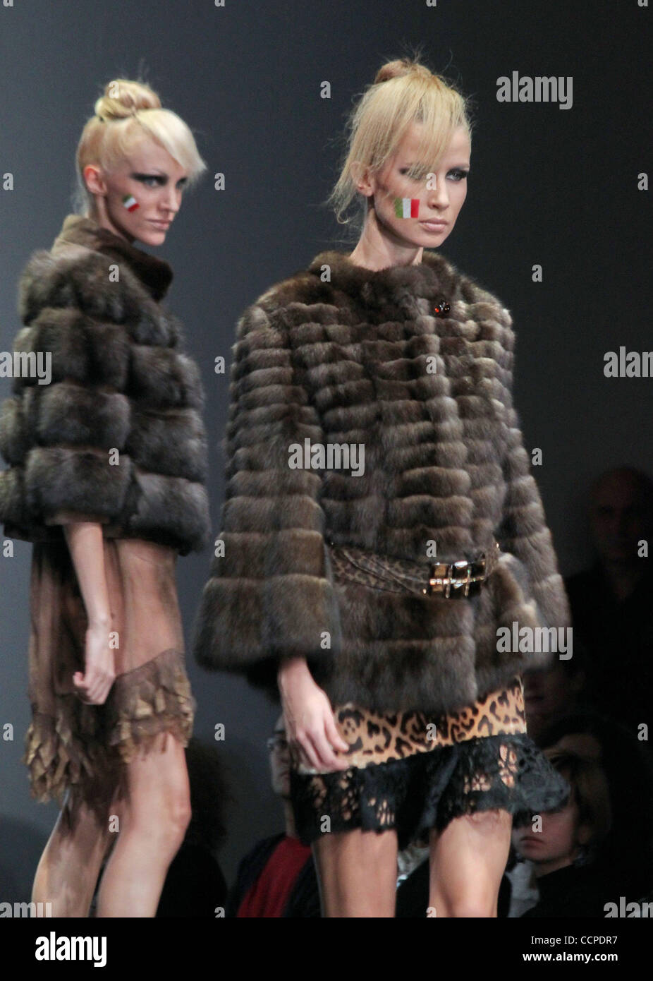 Russian fashion week 2010. Pictured : italian fur fashion designer ...
