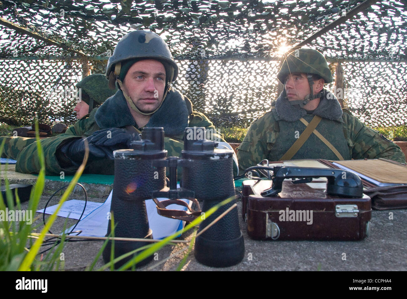 Tactical military exercise of russian army assault battalion held in ...