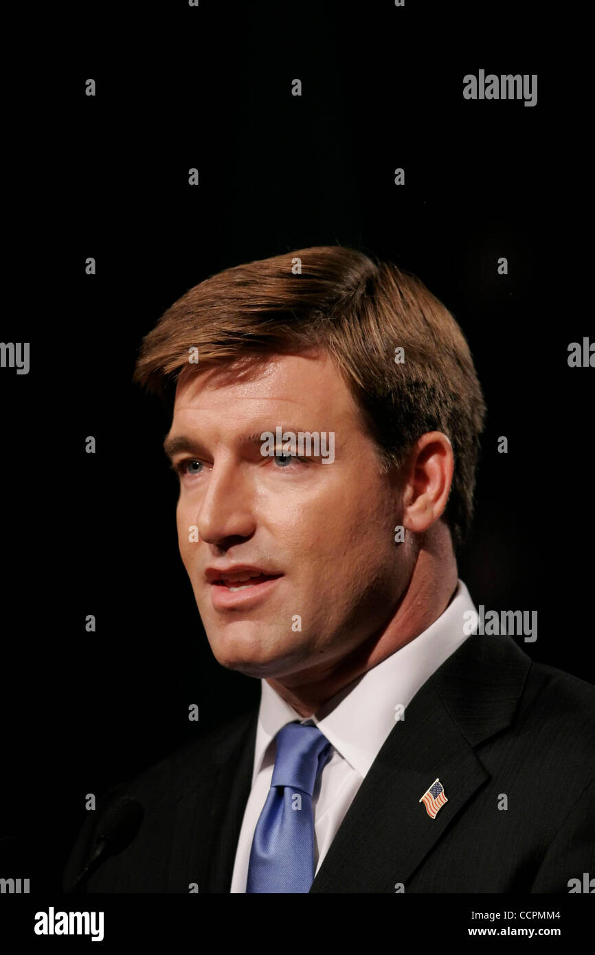 Democratic Senate nominee JACK CONWAY speaks during a debate against ...