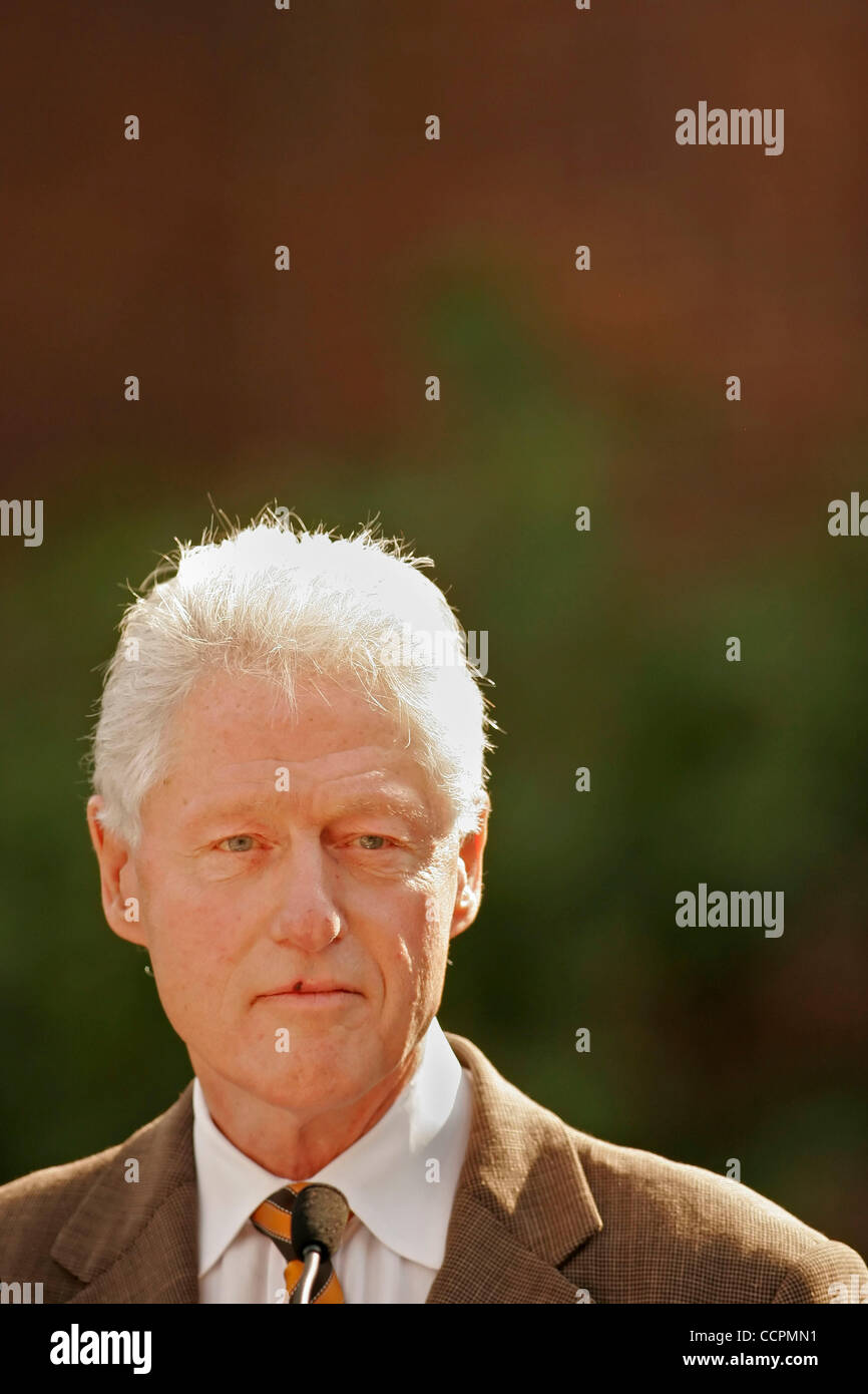 Former President BILL CLINTON speaks during a campaign rally for ...