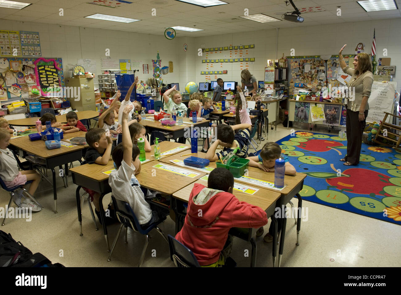 Oct. 13, 2010 - Woodstock, GA, USA - Bascomb Elementary School first ...