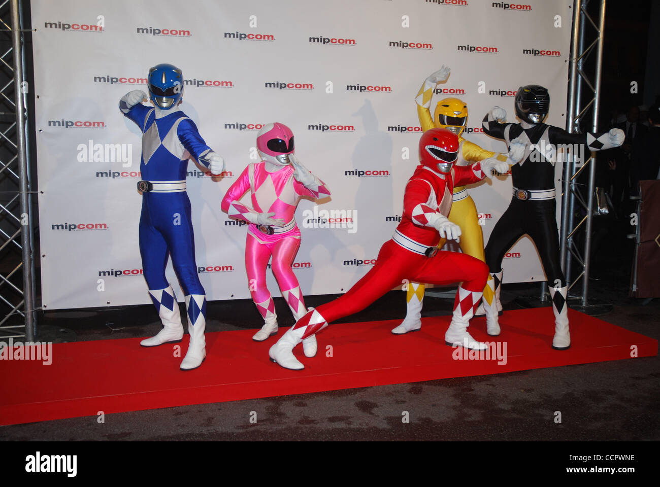 POWER RANGERS cast attending the 2010 Mipcom opening night at the ...
