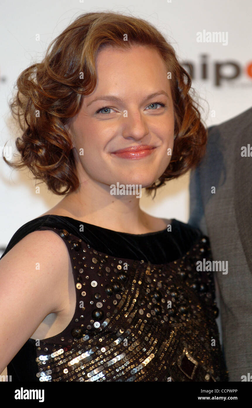 American actress Elisabeth MOSS attending the 2010 Mipcom opening night ...