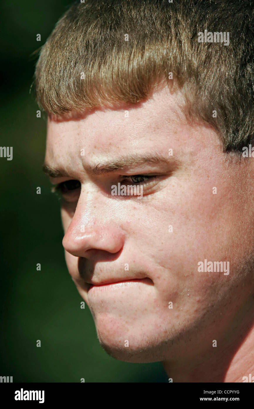 Oct 6, 2010 - South Fulton, Tennessee, U.S. - LANCE CRANICK, 21, talks ...