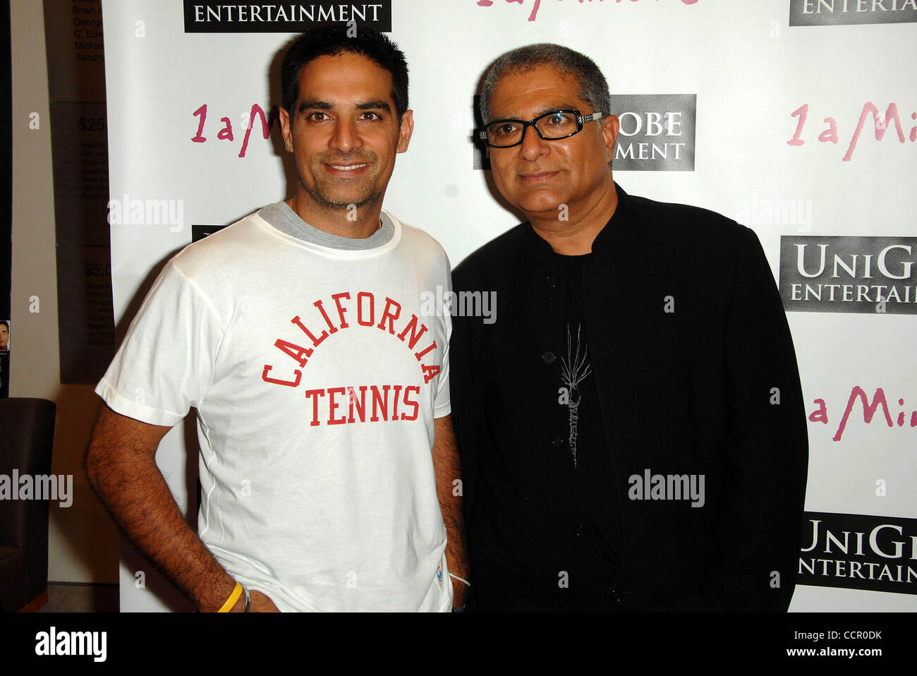 Oct. 6, 2010 - Los Angeles, California, U.S. - DEEPAK CHOPRA, SON ...