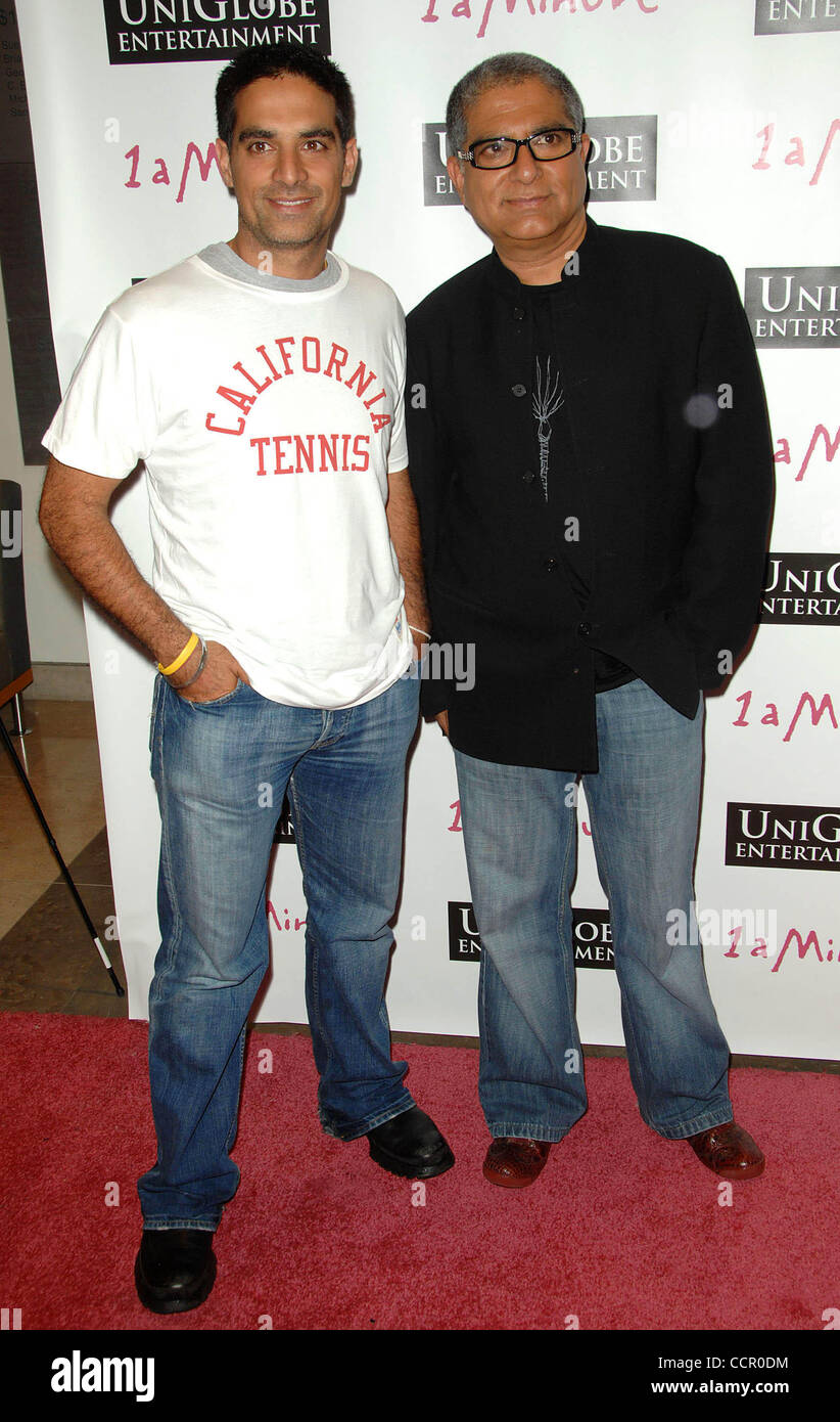 Oct. 6, 2010 - Los Angeles, California, U.S. - DEEPAK CHOPRA, SON ...